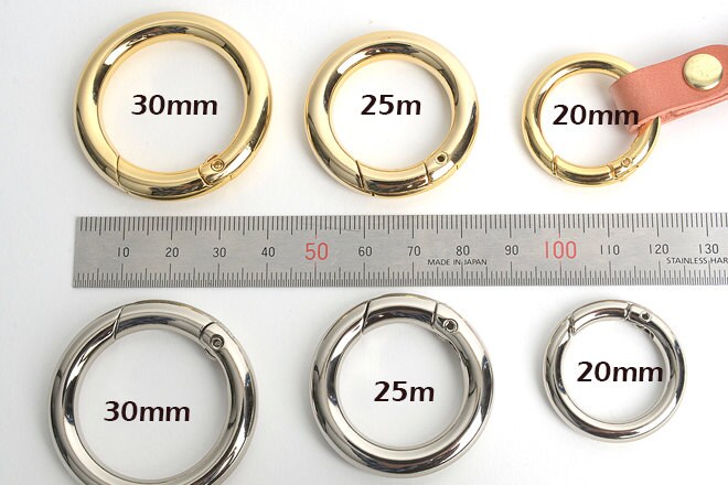 20mm~30mm (gold or Silver Plated) Gate Spring O-ring Round Push Snap ...