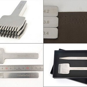 3mm~4.2mm Leather Stitching Prong Chisel Set , 2/10/20prong Chisels ...