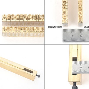 Medium Size-individual Hot Stamp (initials) Font:m-gothic, (capital ...