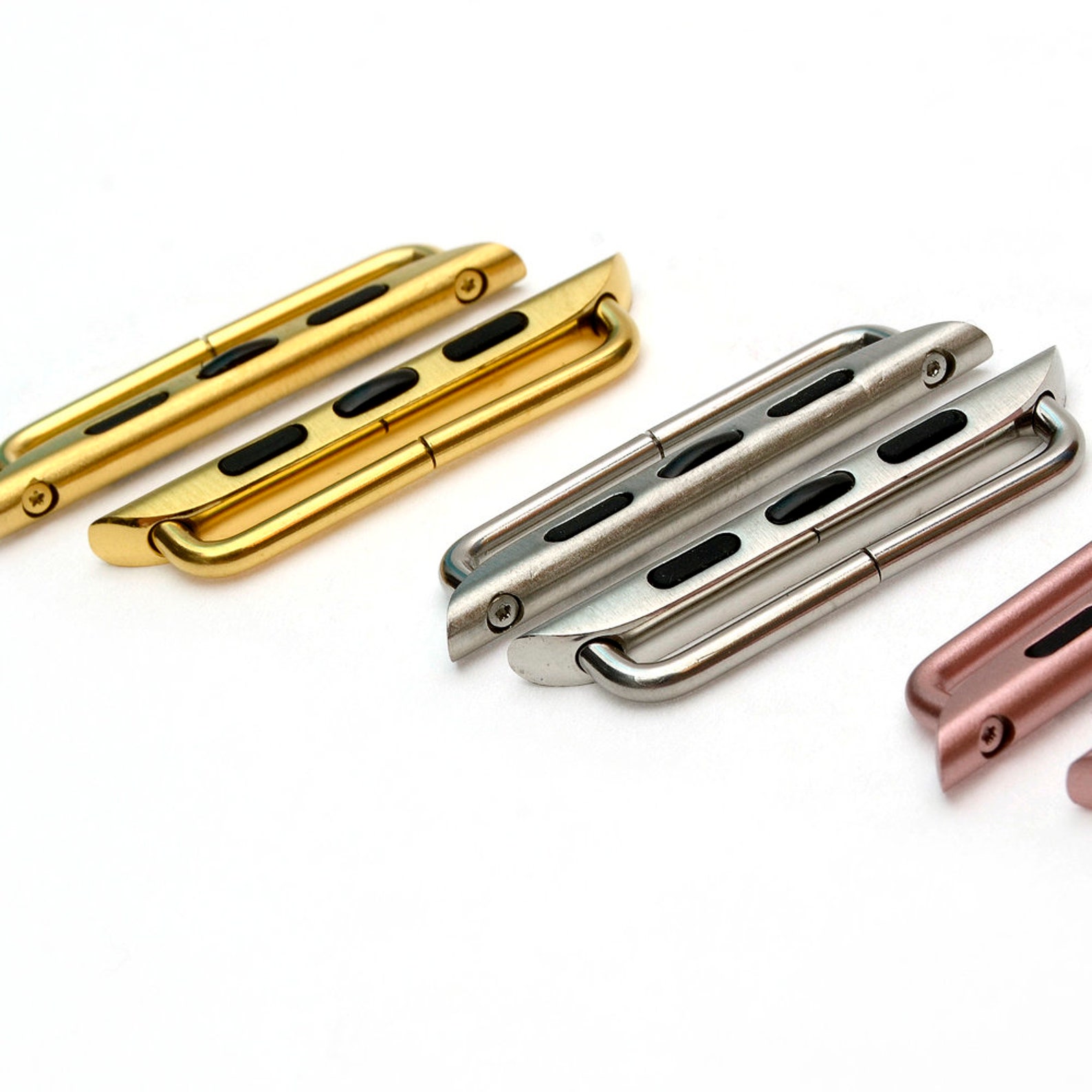 Plated Metal Watch Strap Connector for 38/40, 42/44mm Straps or ...
