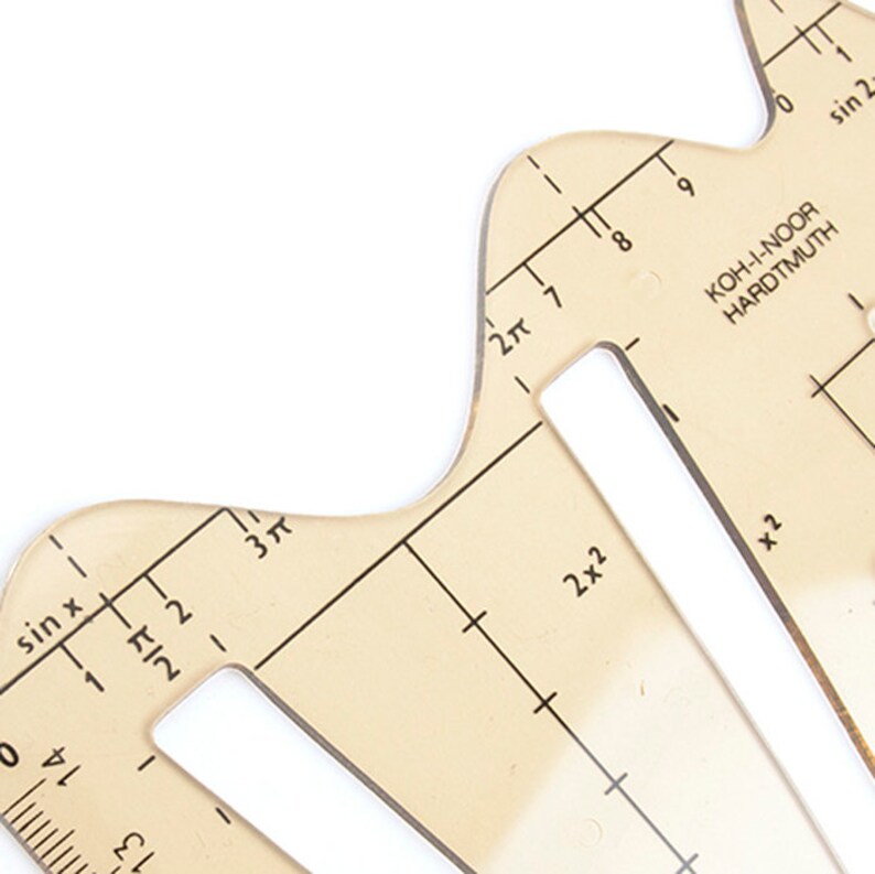 Function Templet. 1 in 1ruler Round Ruler Tool Use Drawing - Etsy