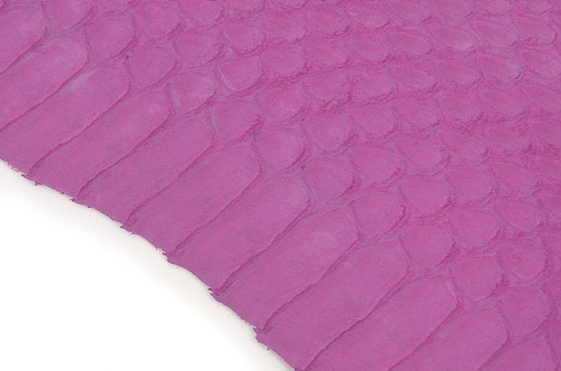 Matte Magenta Water Snake Skin genuine Leather for - Etsy