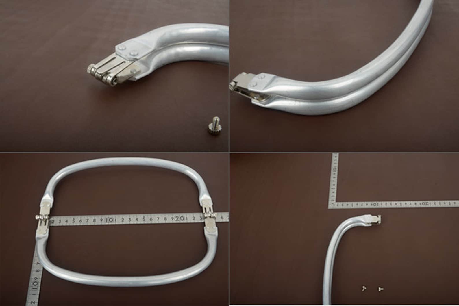 Aluminum Tubular Metal Frame, Internal Hinge Bag Frame (purse Frame ...
