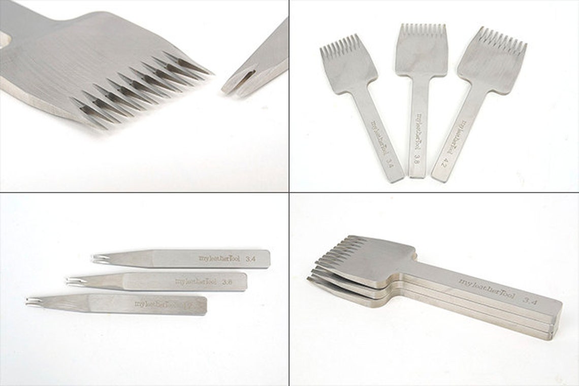 3mm4.2mm Leather Stitching Prong Chisel Set 2/10/20prong - Etsy