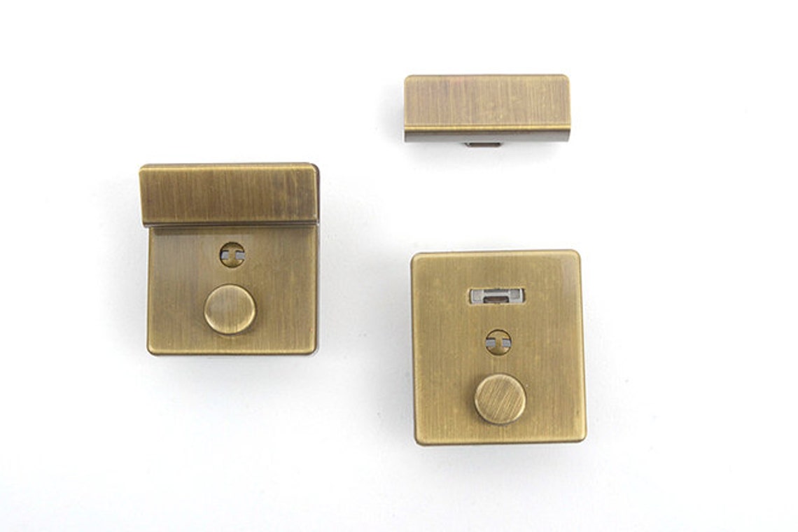 Antique Square Bag Lock: Zinc Alloy Buckle (35x40mm) - Etsy