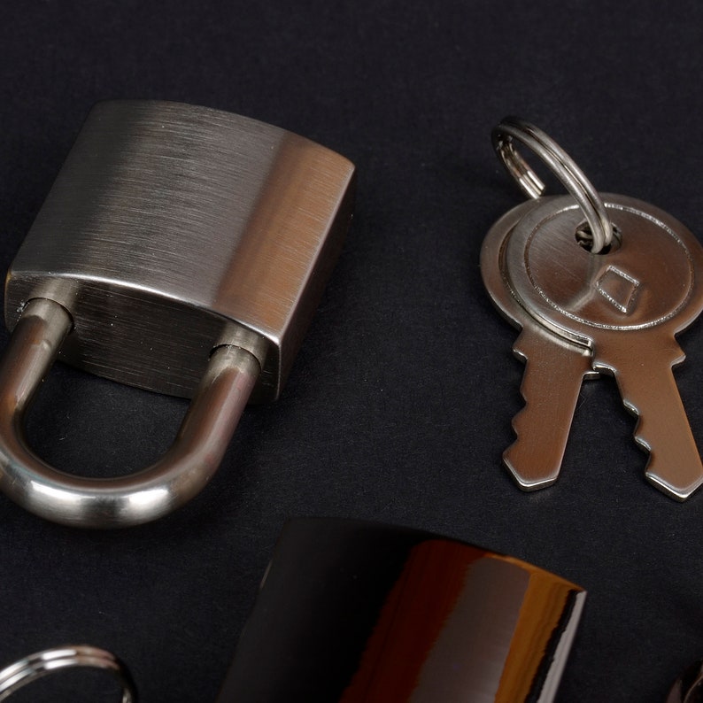 Lock and Keyver.4-flat Key Working Lock Mini Lock Small | Etsy