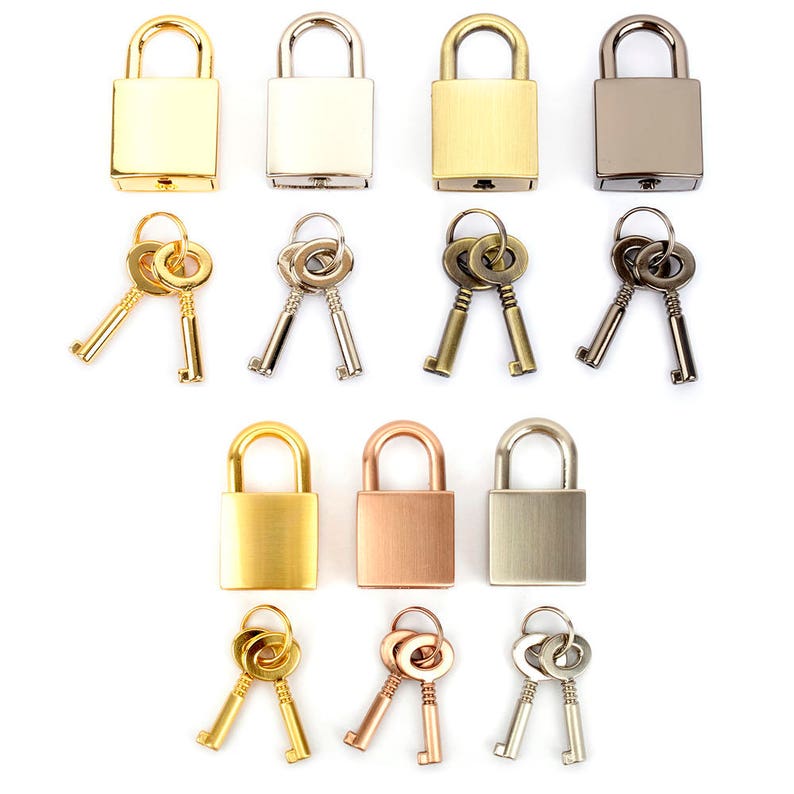Lock and Key(ver.3-round Key), Working Lock , Mini Lock, Small Padlock ...