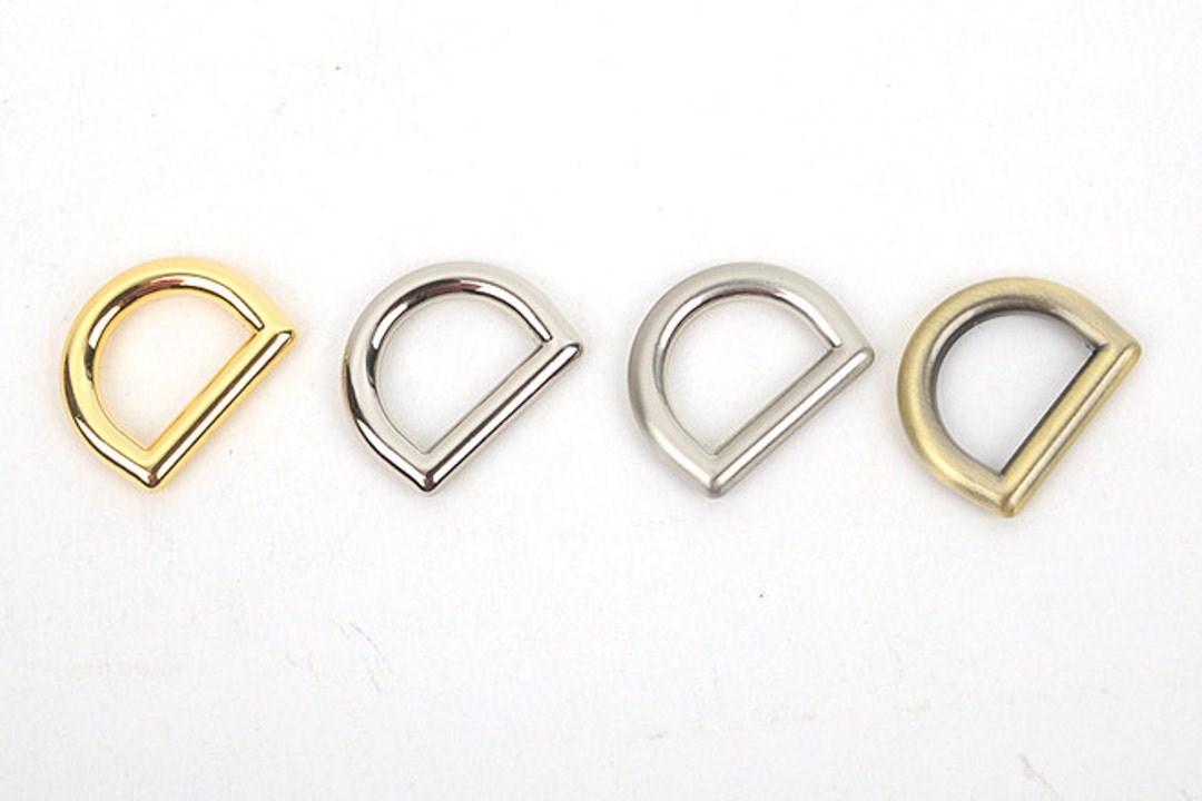 15/20mm Classic D-ring (metal) Inside Diameter, D-ring,color: Gold ...