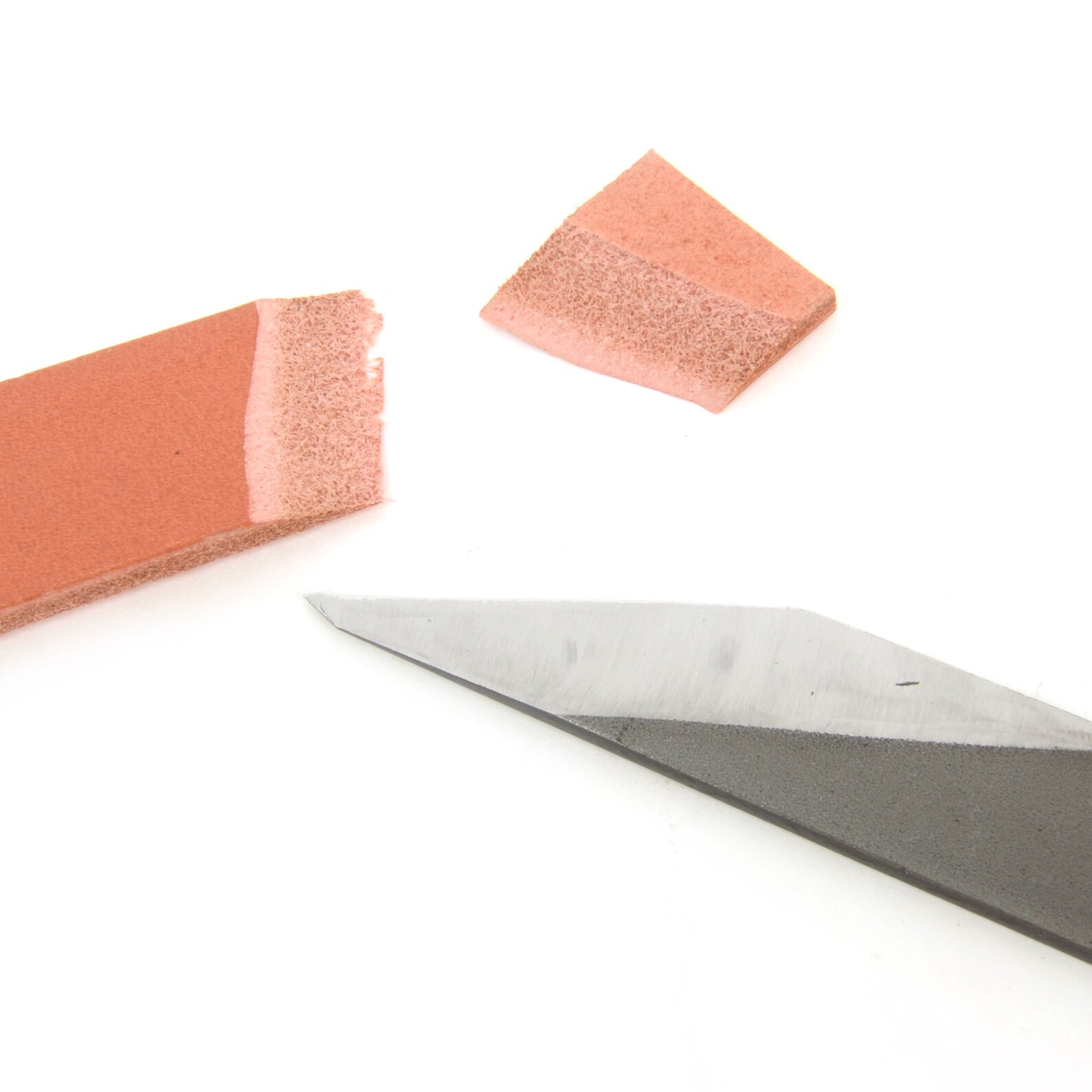 Diagonal Line Leather Knife 3 Kind of Blade Straight - Etsy