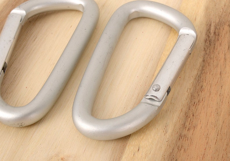 Carabiner Gate Spring-ring Round Push Snap Hooks nickel - Etsy