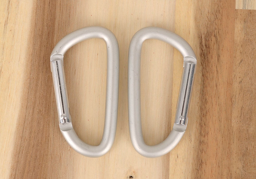 Carabiner Gate Spring-ring Round Push Snap Hooks nickel - Etsy