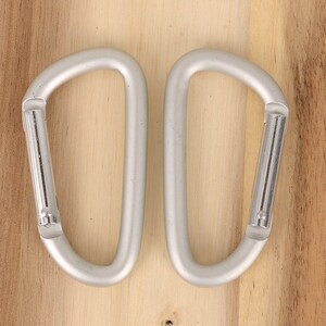 Carabiner Gate Spring-ring Round Push Snap Hooks nickel - Etsy