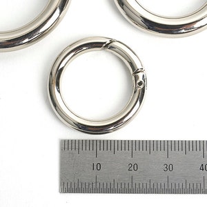 20mm~30mm (gold or Silver Plated) Gate Spring O-ring Round Push Snap ...