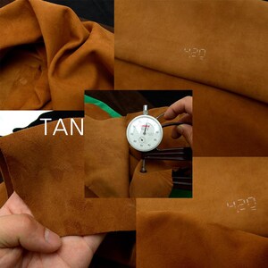 GOATSKIN Suede Leather 4~5 Sq Ft, Finished Goatskin Leather (NOT ...