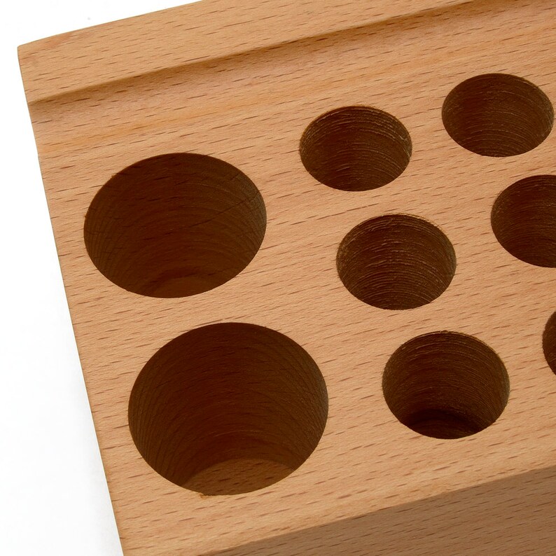 Basic Tool Rack 24 Hole Wooden Design Tool Organizer for Your - Etsy