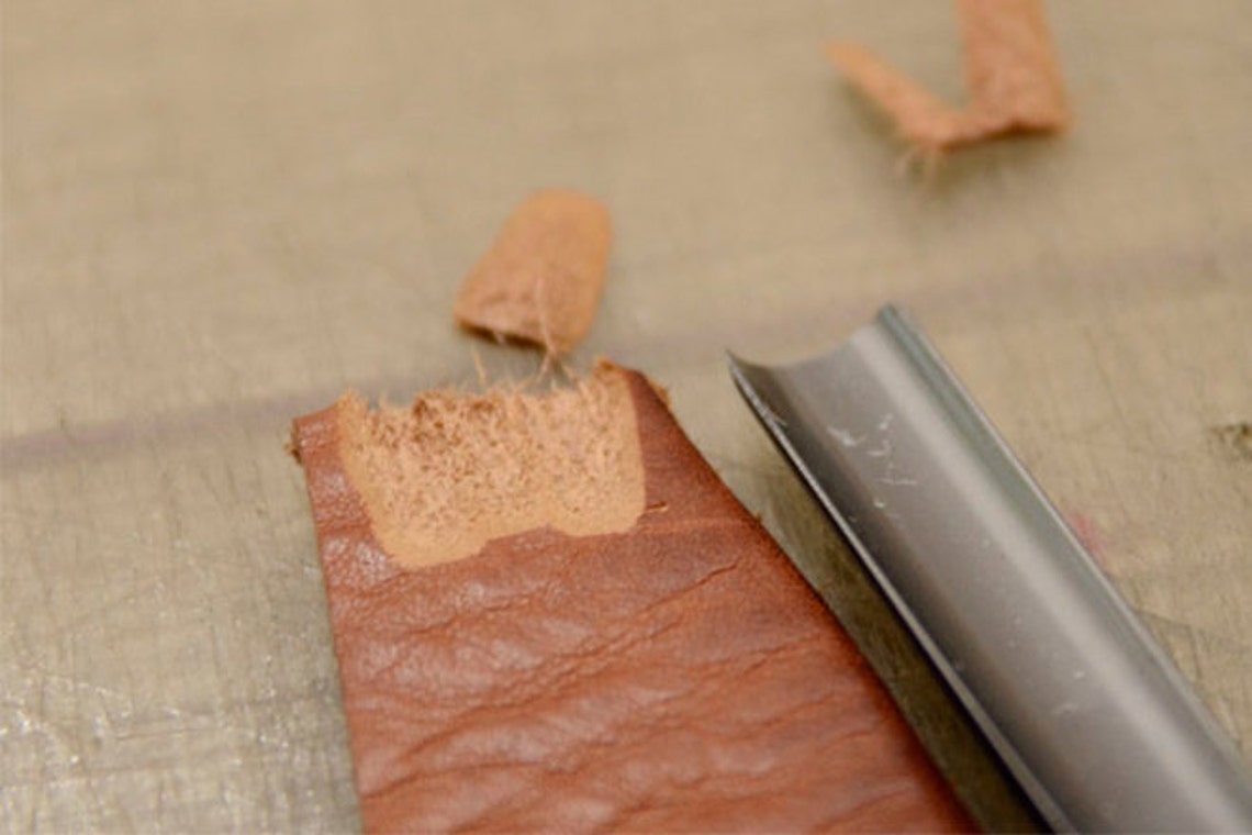 Round Chisel for Leathercraft Durable Steel and Wood Handle - Etsy