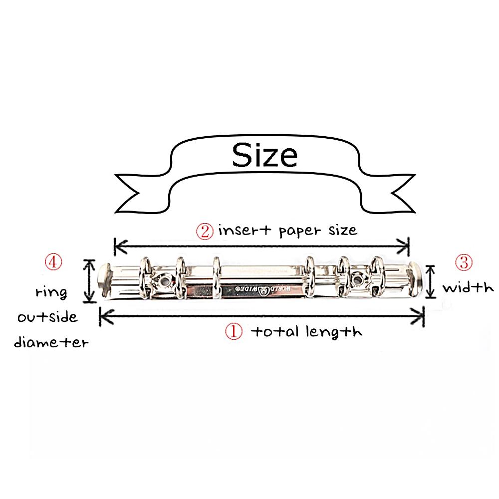 B6 Book Binder – 6-ring, Silver Leather Craft Tool (20R~35R) MLT ...