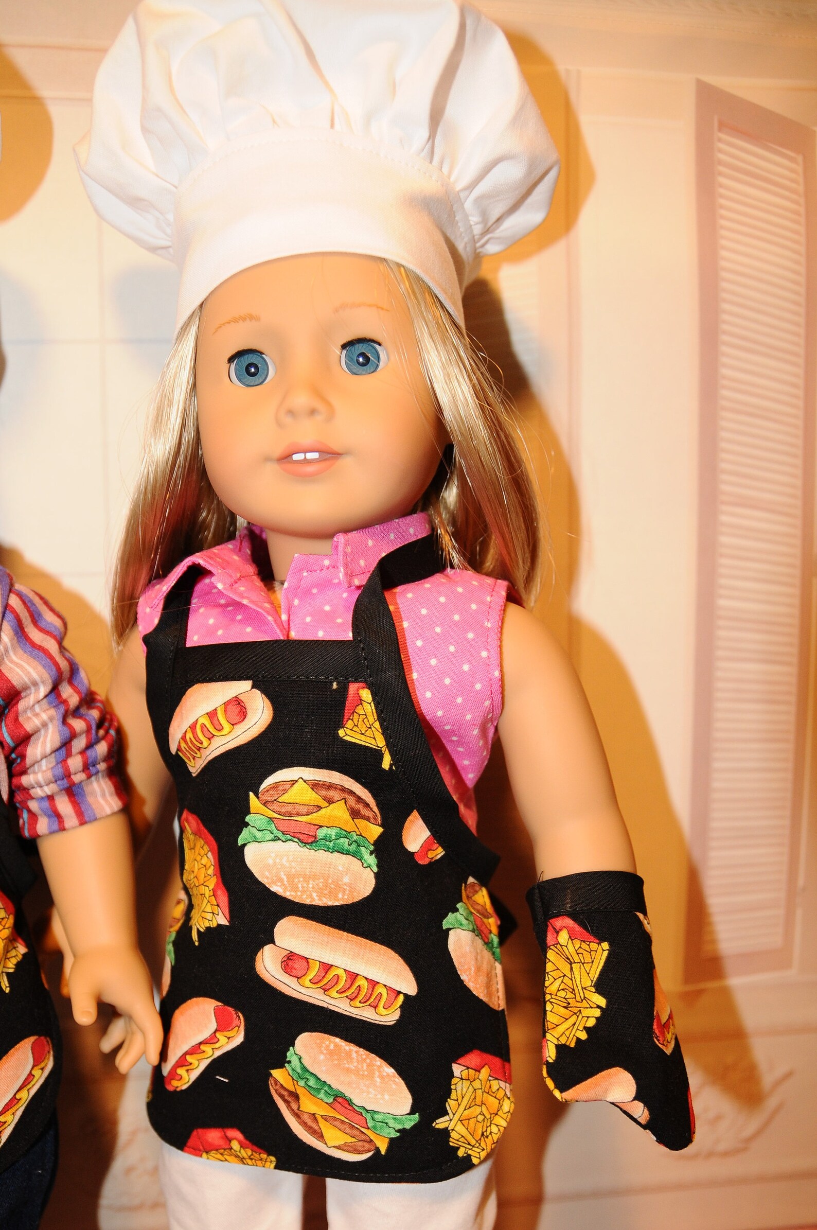 Fast Food Apron Set for 18" Dolls, Handmade - Etsy