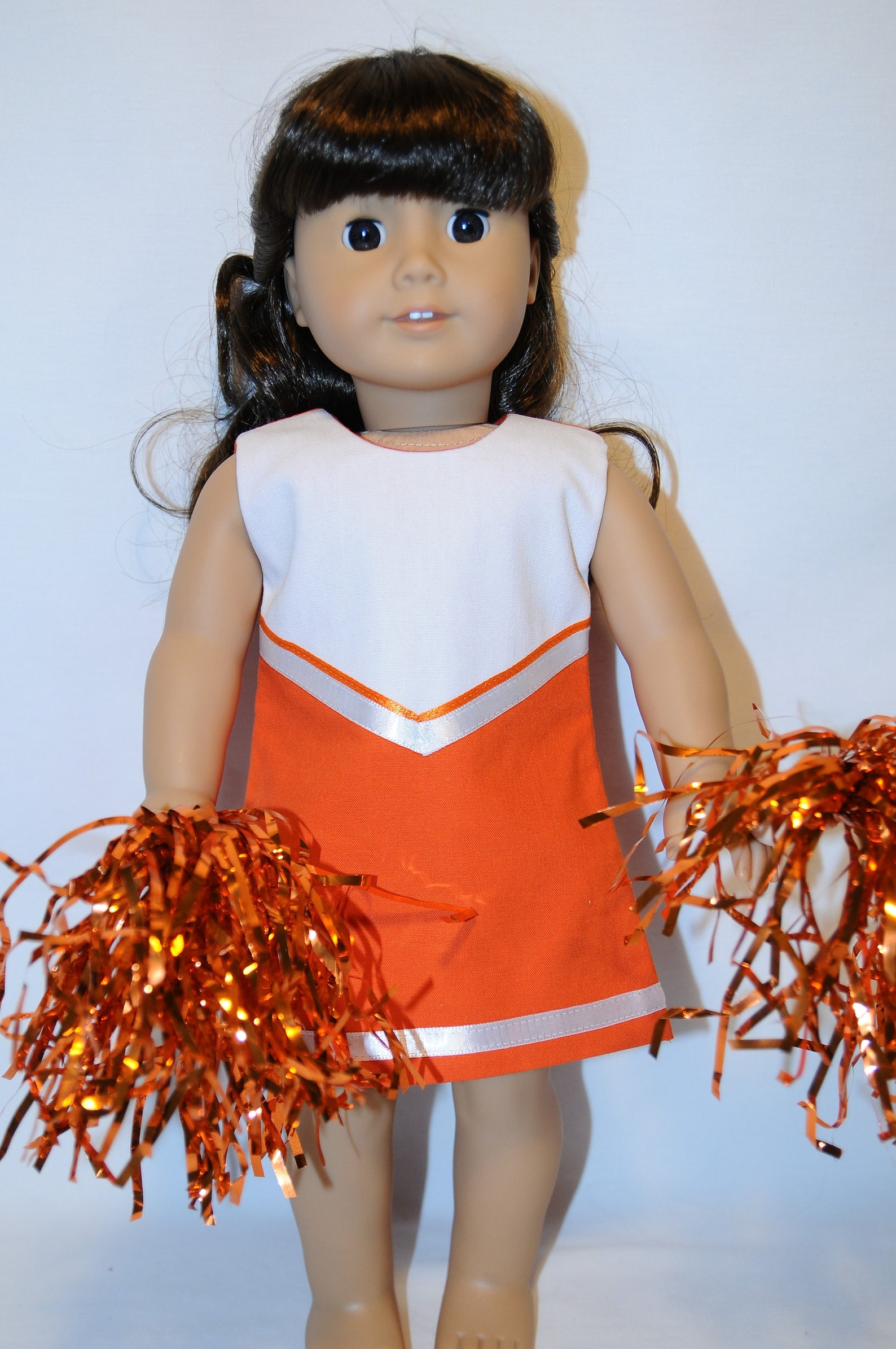 Orange Cheerleader Outfit With Pompoms for 18" Dolls - Etsy