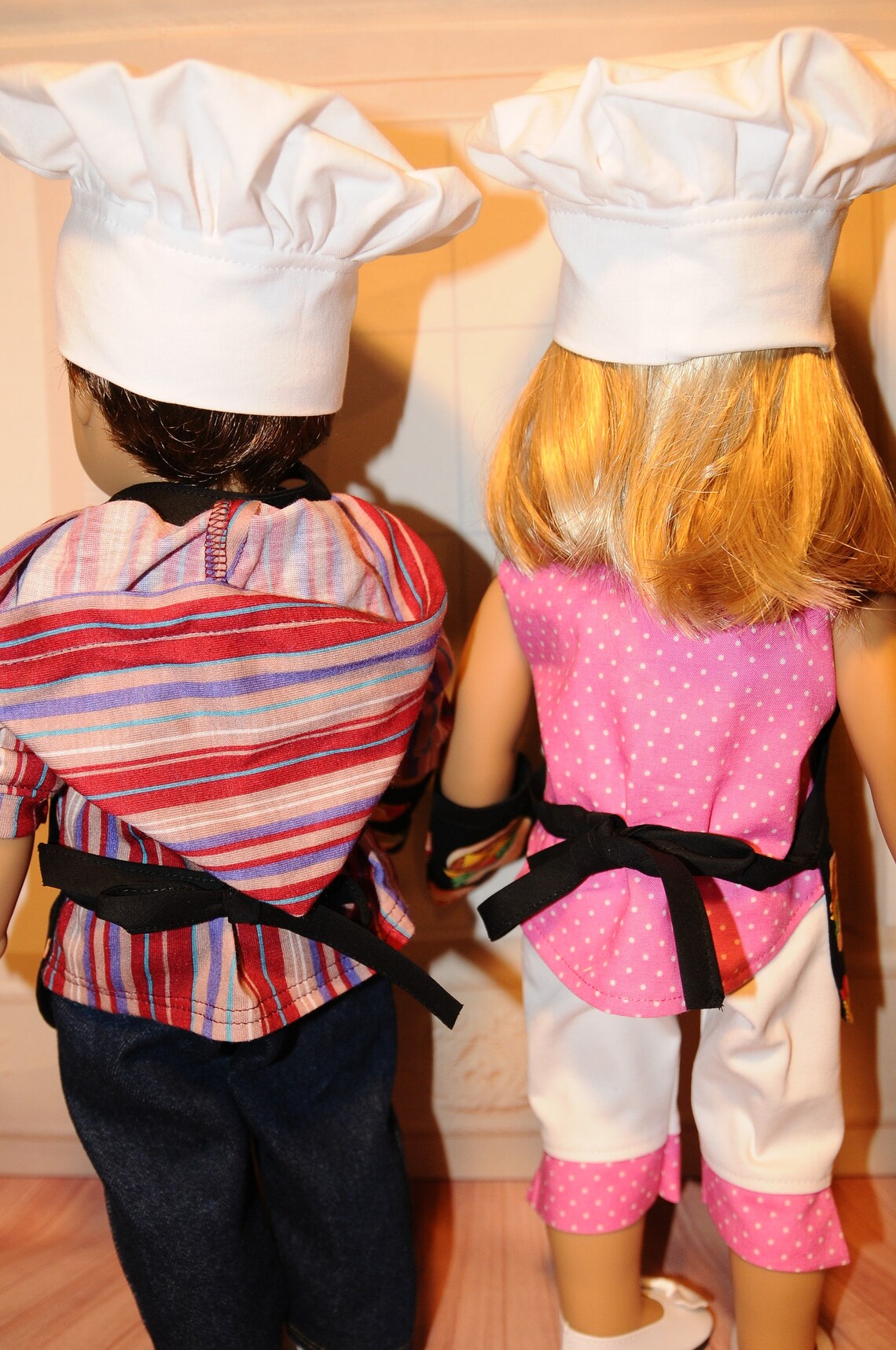 Fast Food Apron Set for 18 Dolls - Etsy