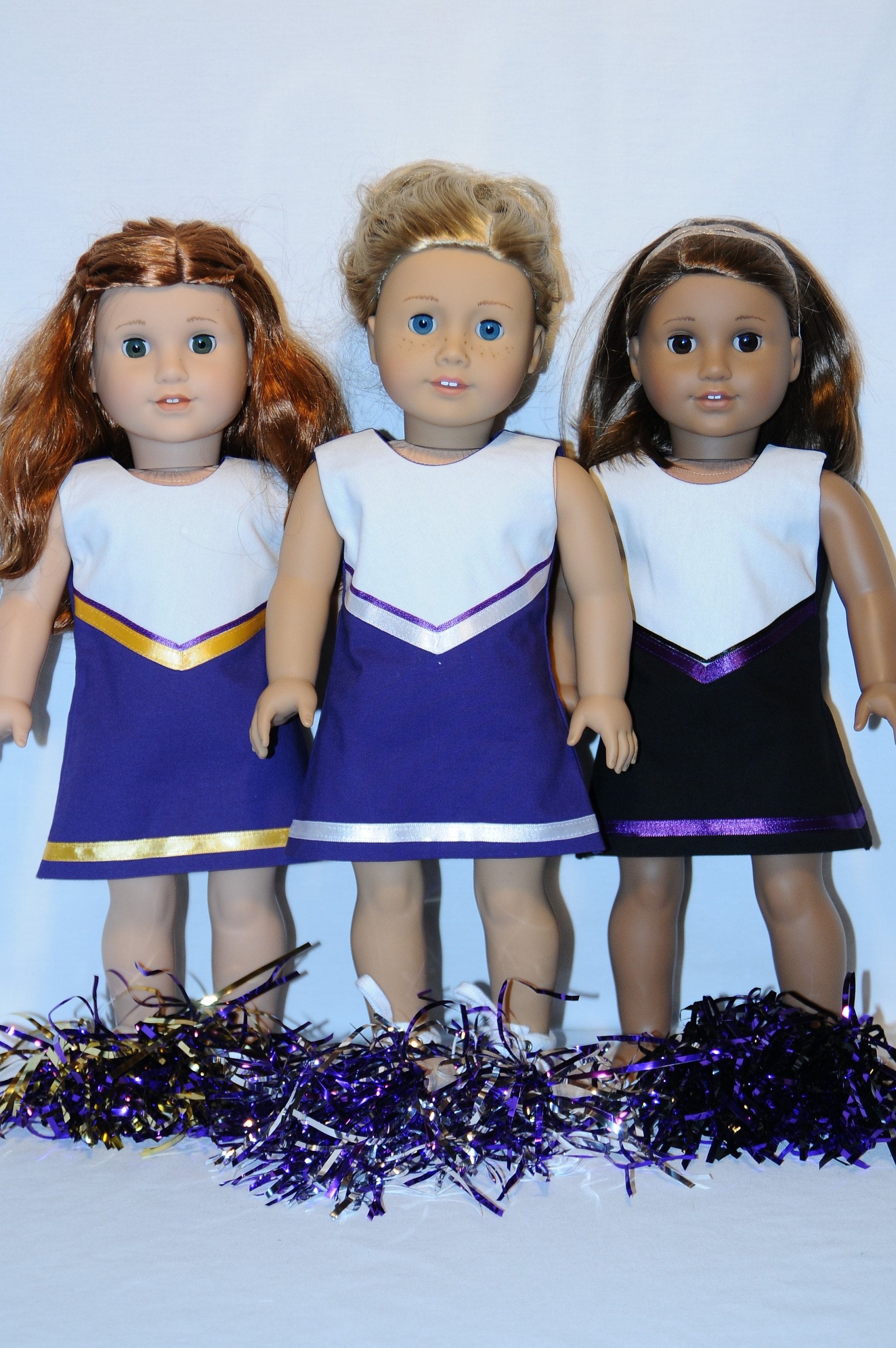 Purple Cheerleader Outfit with Pompoms | Etsy