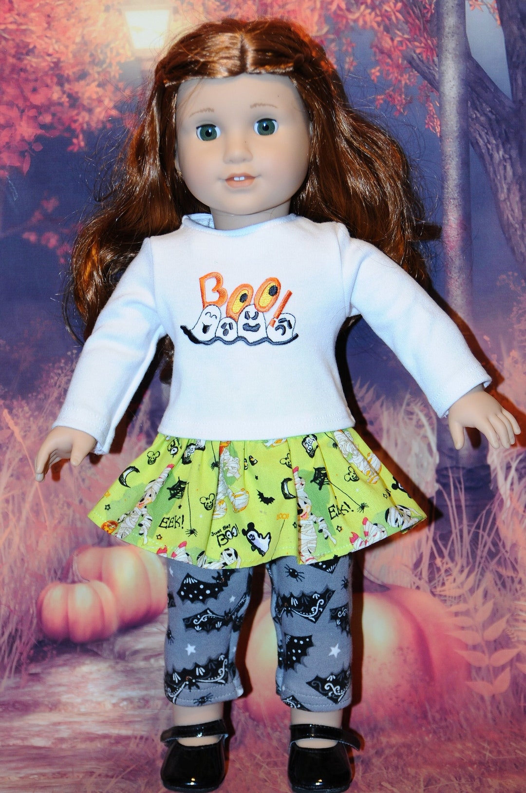 3 Piece Halloween Outfit. "just Say Boo" for 18" Dolls - Etsy