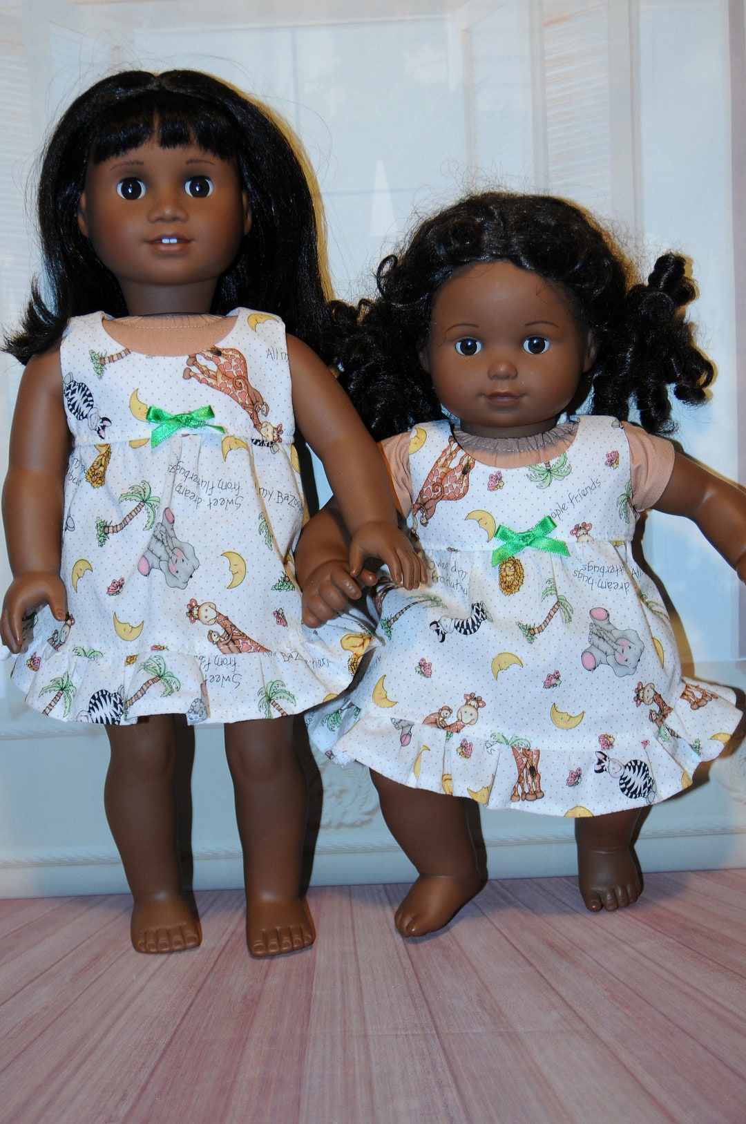 Zoo Animals Baby Doll Pajamas for 18" Dolls - Etsy