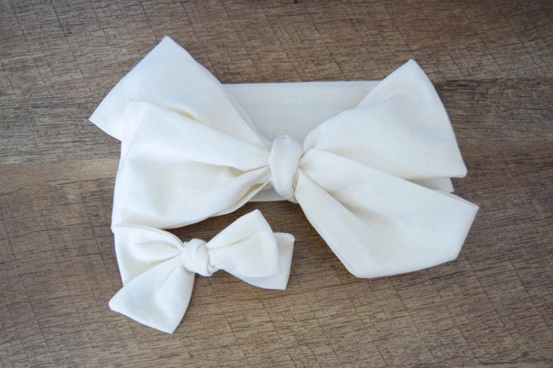 Solid Cream Glam Wrap & Mini Hair Wrap - Etsy