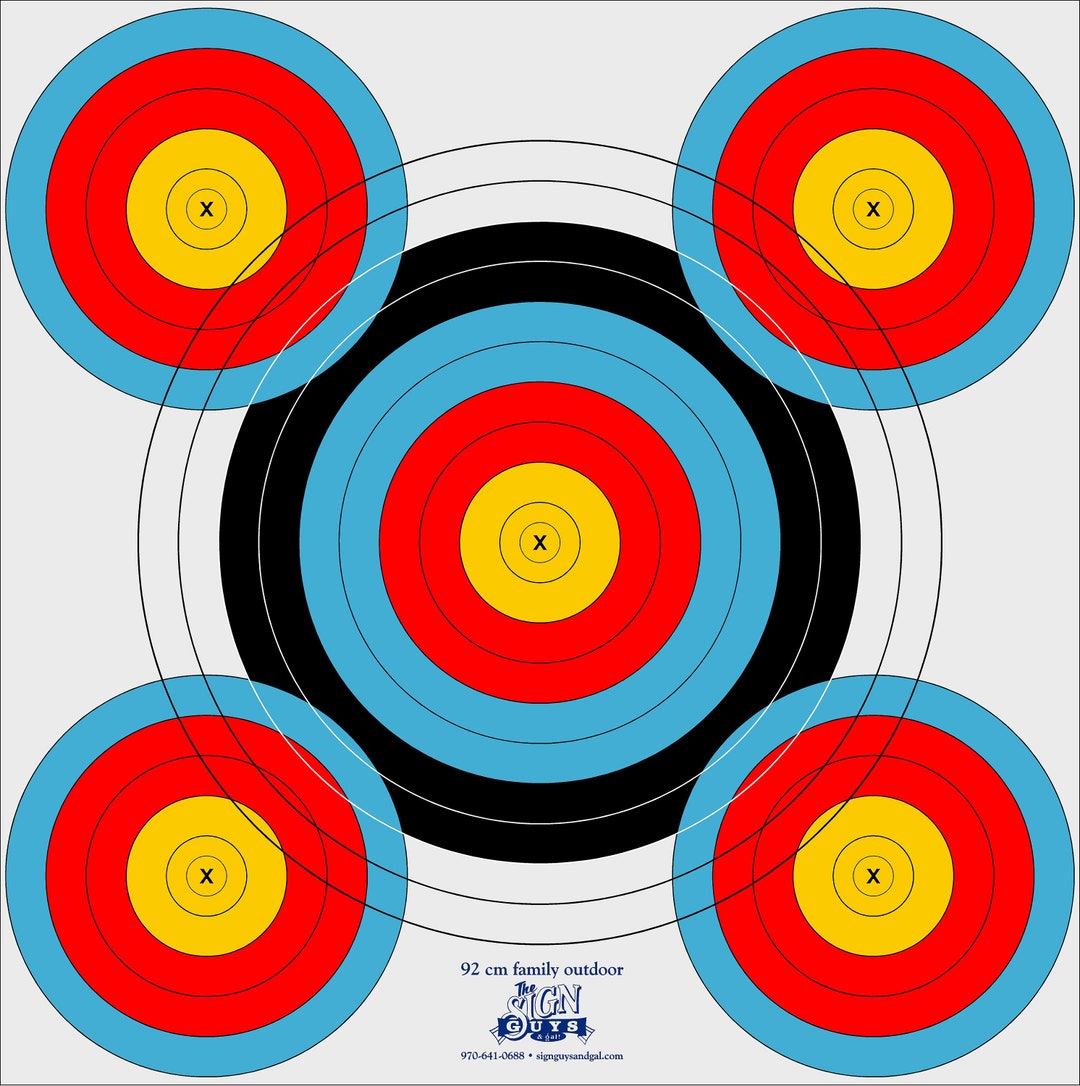 92cm Vinyl Archery Target Face: Weather Resistant Outdoor Practice - Etsy