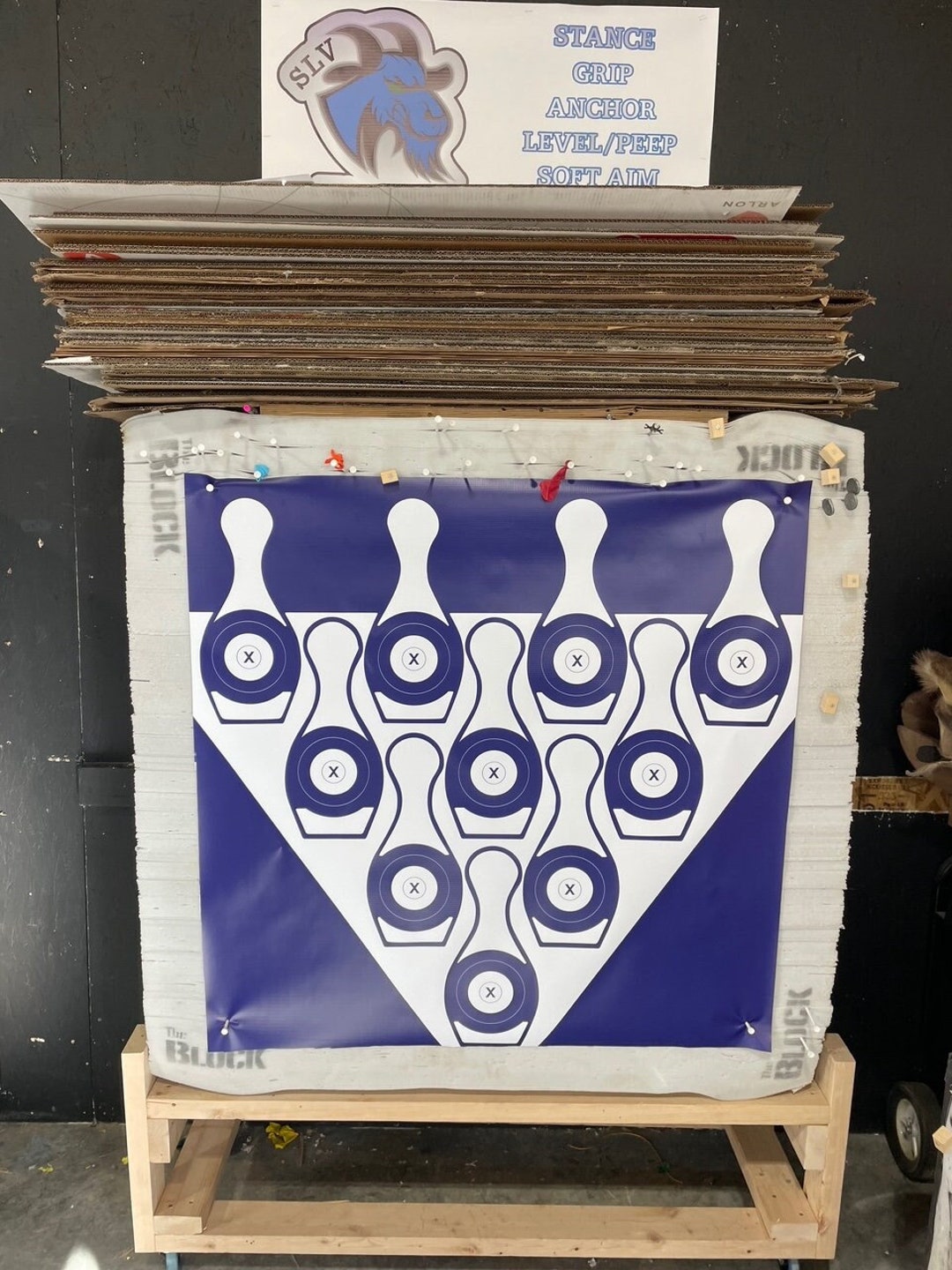 Bowling Archery Target Face for 5 Spot or 3 Spot Practice, 2 Pack ...