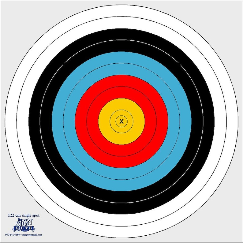 122cm Vinyl Archery Target Face: Weather Resistant Outdoor Practice - Etsy