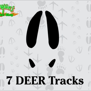 Deer Tracks Decals, Window, Vehicle or Outdoor Graphic - Etsy