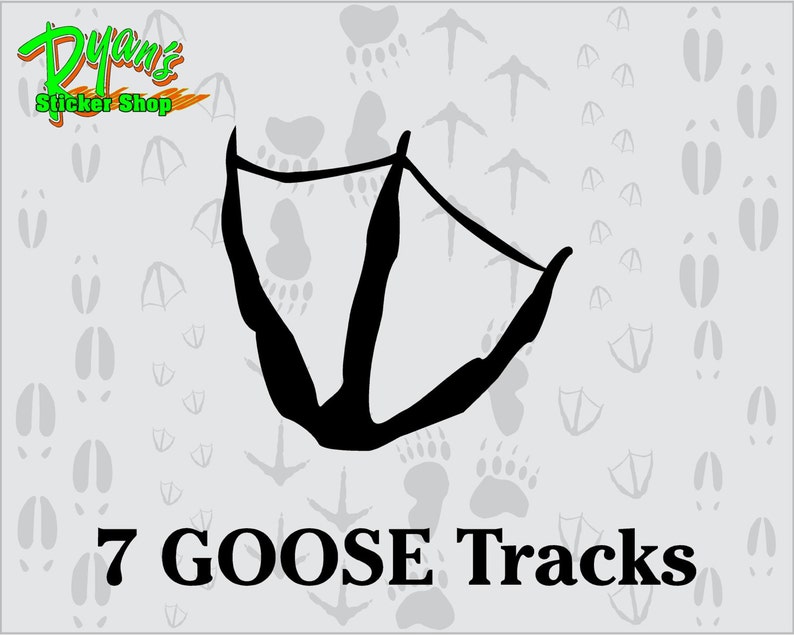 Goose Tracks Decals, Window, Vehicle or Outdoor Graphic - Etsy