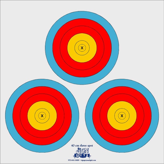 30 cm spot outdoor archery target Single or 3 Spot | Etsy