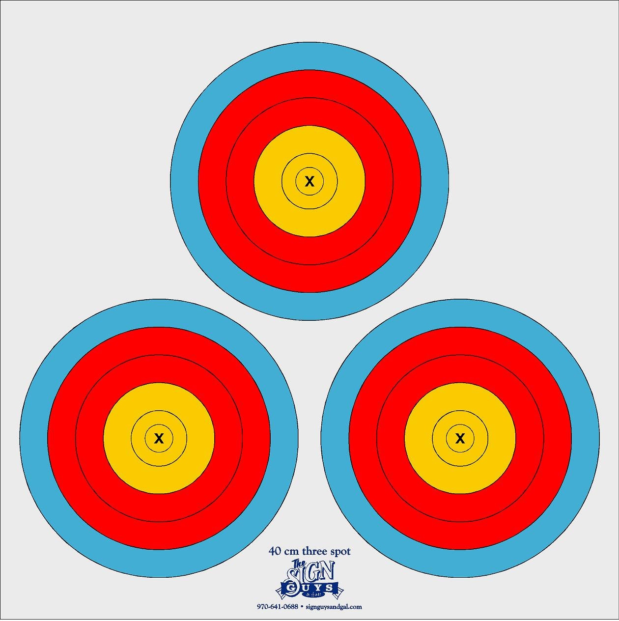 40 Cm Vegas Spot Outdoor Archery Target, Single or 3 Spot - Etsy