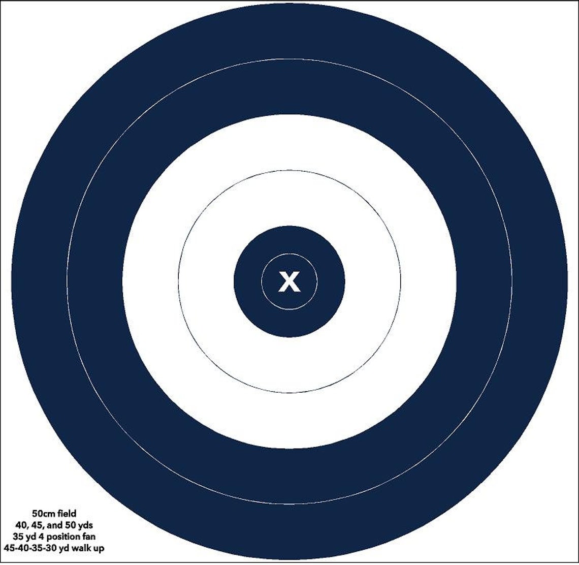 Outdoor field archery target vinyl archery target | Etsy