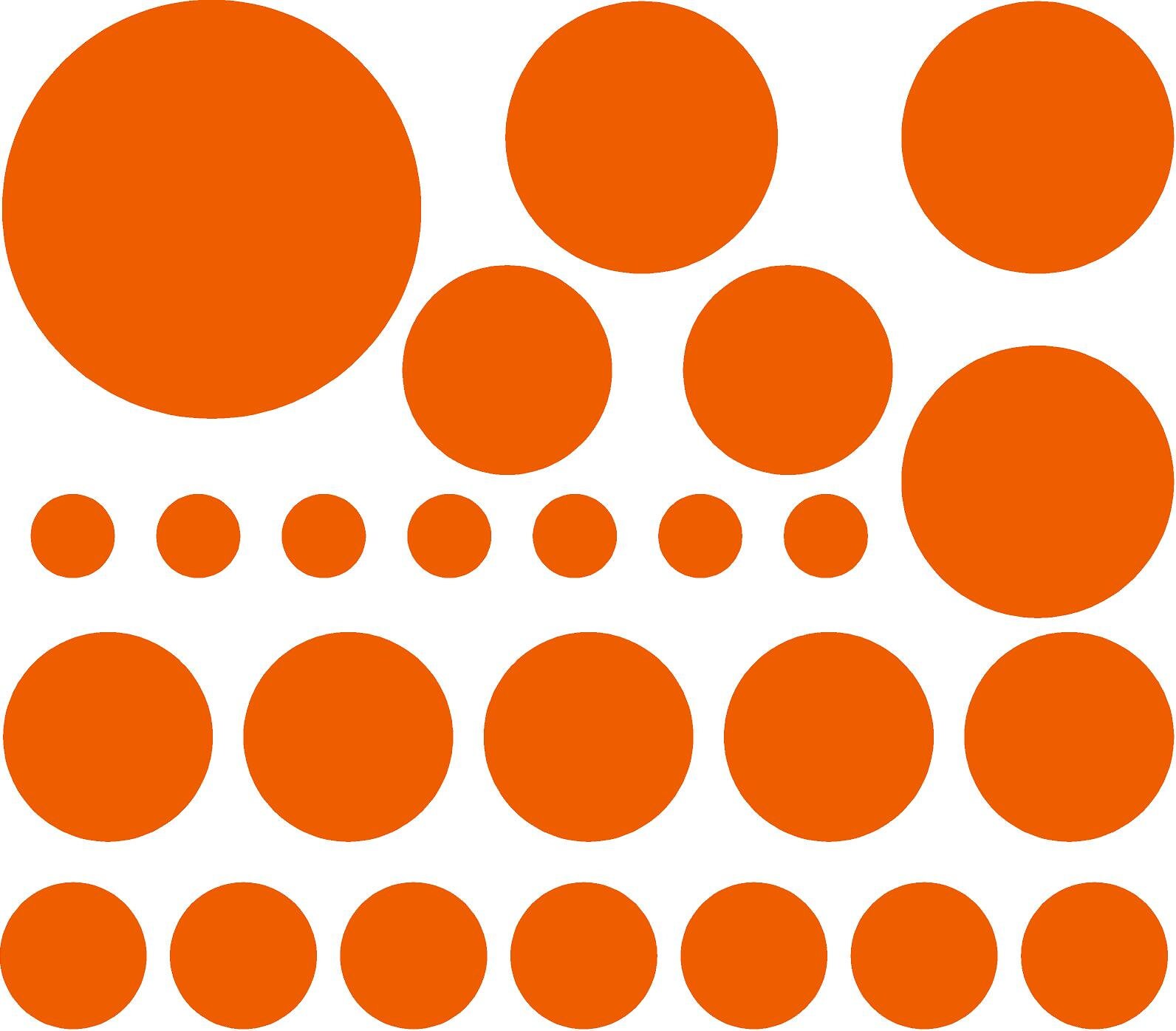 Orange Vinyl Archery Target Dots: Redding Peel and Stick Set - Etsy