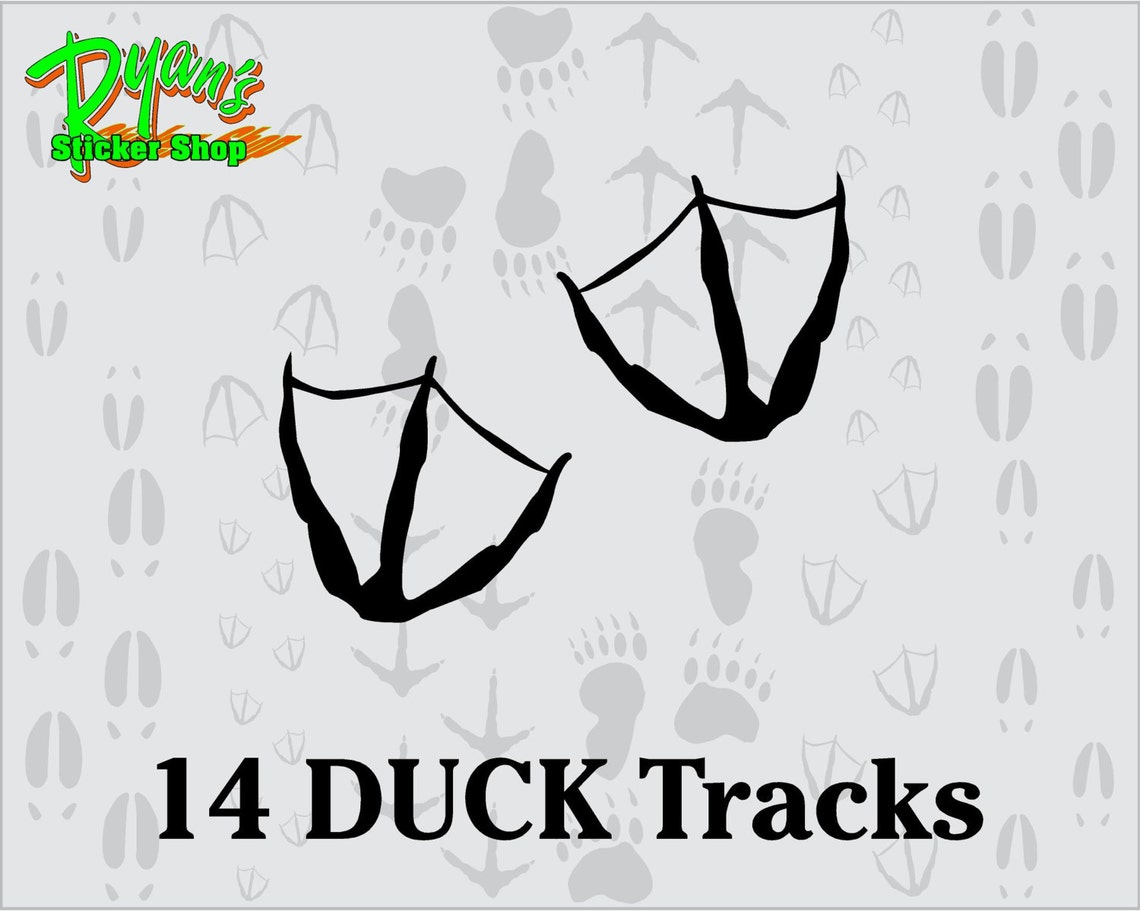 Duck Tracks Decals, Window, Vehicle or Outdoor Graphic - Etsy