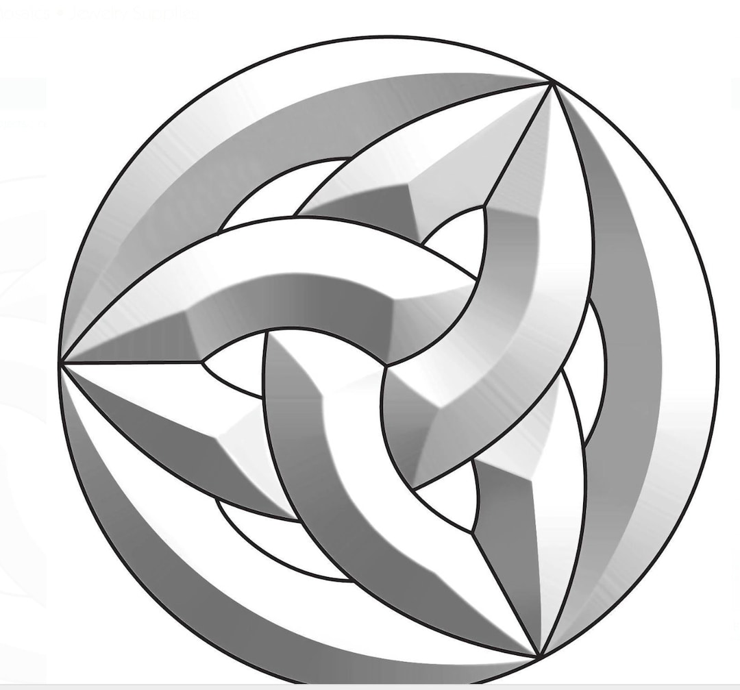 Celtic Circle Bevel Cluster - Etsy