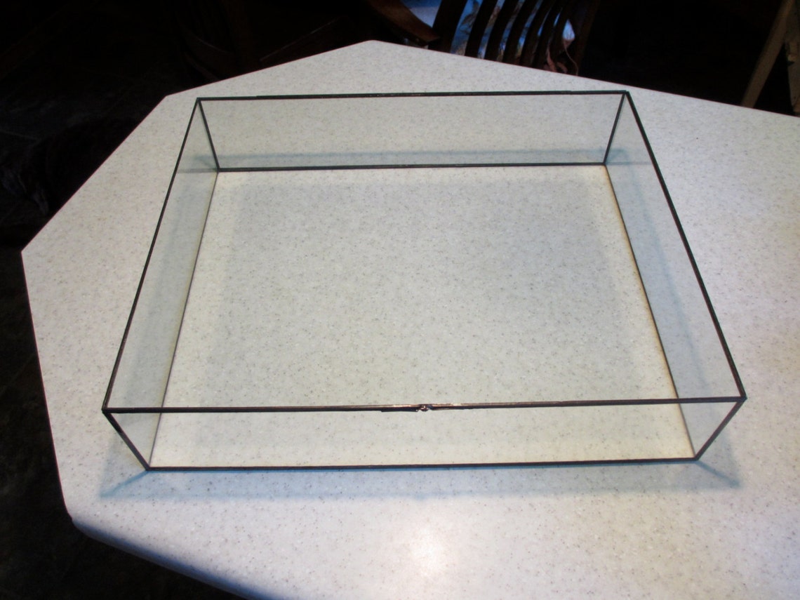 10 X 12 Inch Clear Glass Display Boxes With Various Depth | Etsy