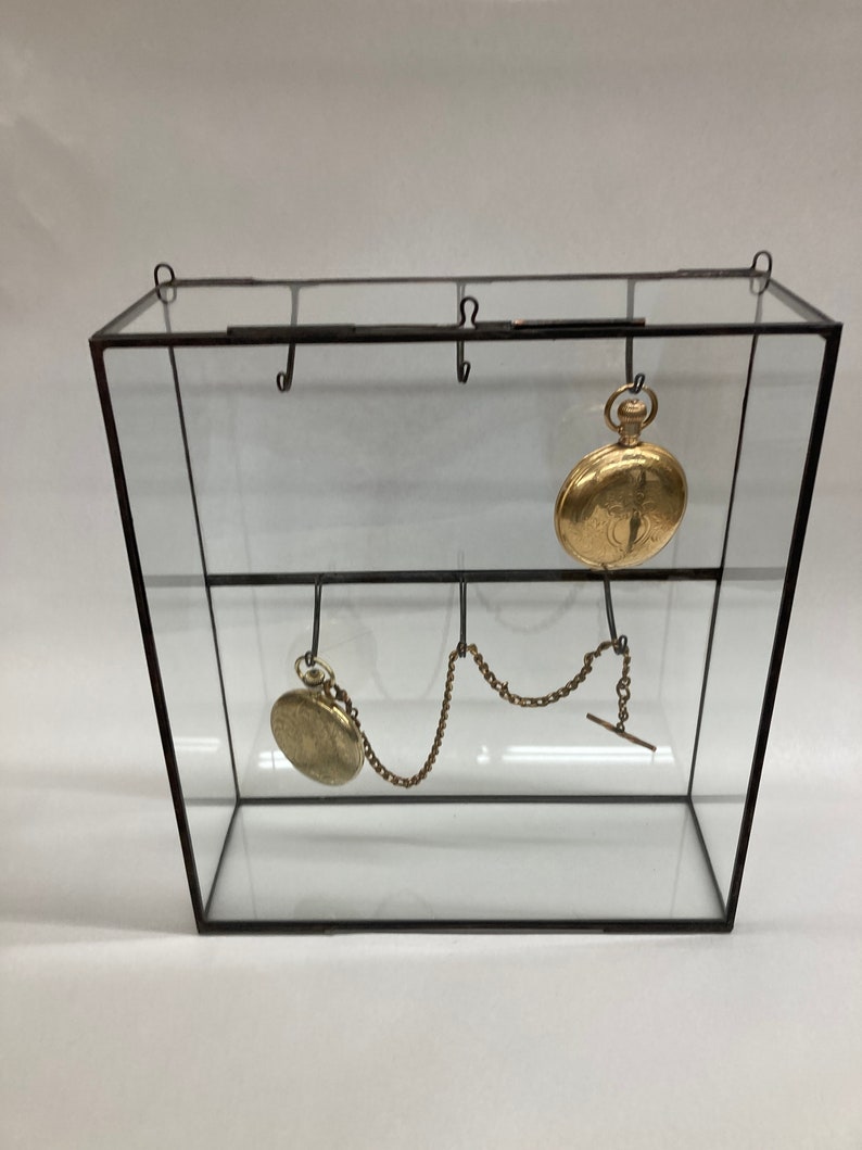 Six Place Double Decker Wall Hanging Shadow Box for Pocket Watches - Etsy