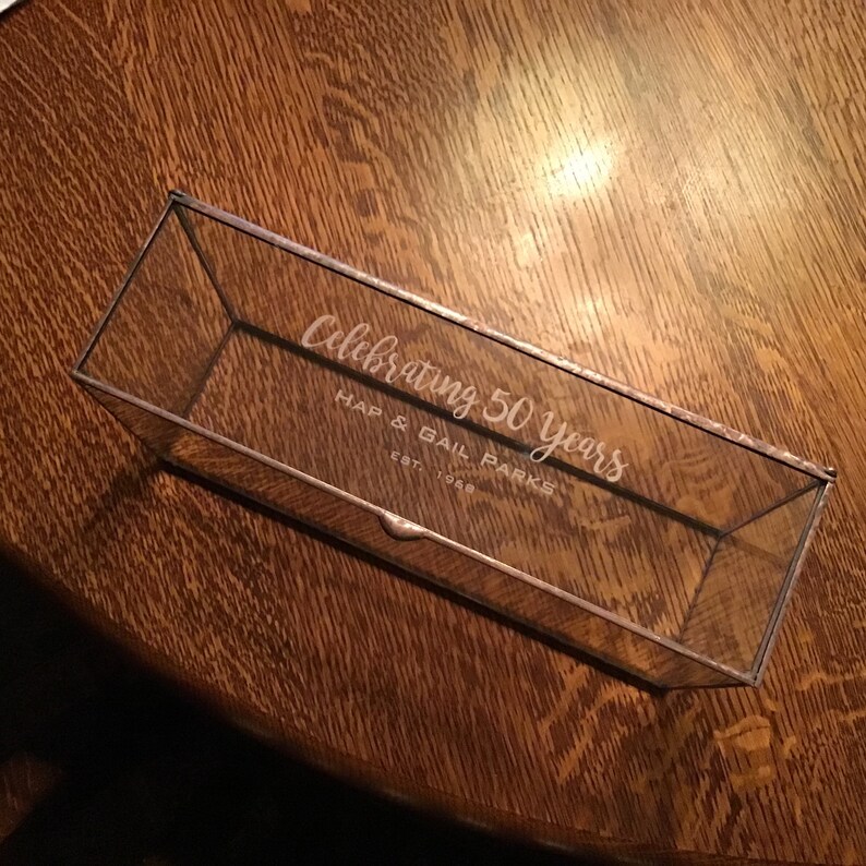 Another Oversized LETTER BOX 18x4x10 tall Clear Glass | Etsy