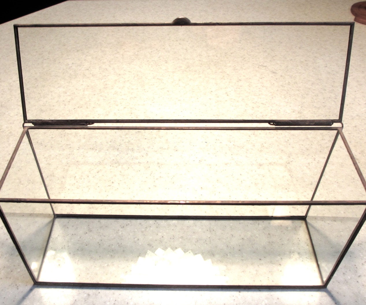 Small SKINNY 12x4x3" Tall Clear Glass Display Box Plus Other Sizes ...