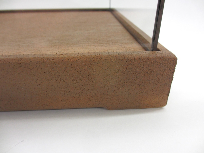 7x7x5" Tall Glass Display Box With Wood Base Protects and Highlights ...