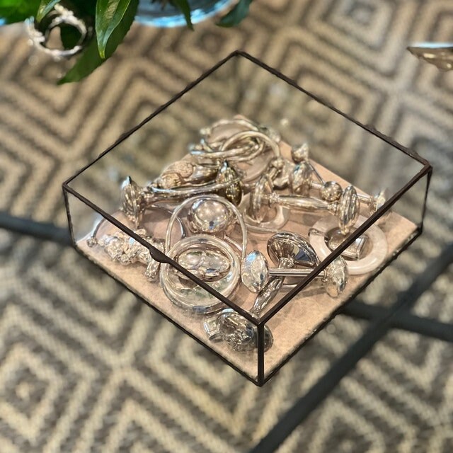 Multiple Sizes SQUARE Clear Glass Photo Display Box Hinged - Etsy