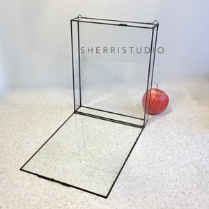 9 X 9 up to 1.5 Wall Hanging Glass Case Custom Box Fits Your Special ...