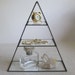 9 and 10 Tall Glass Pyramid Display Shelf Show off Those Treasures and ...