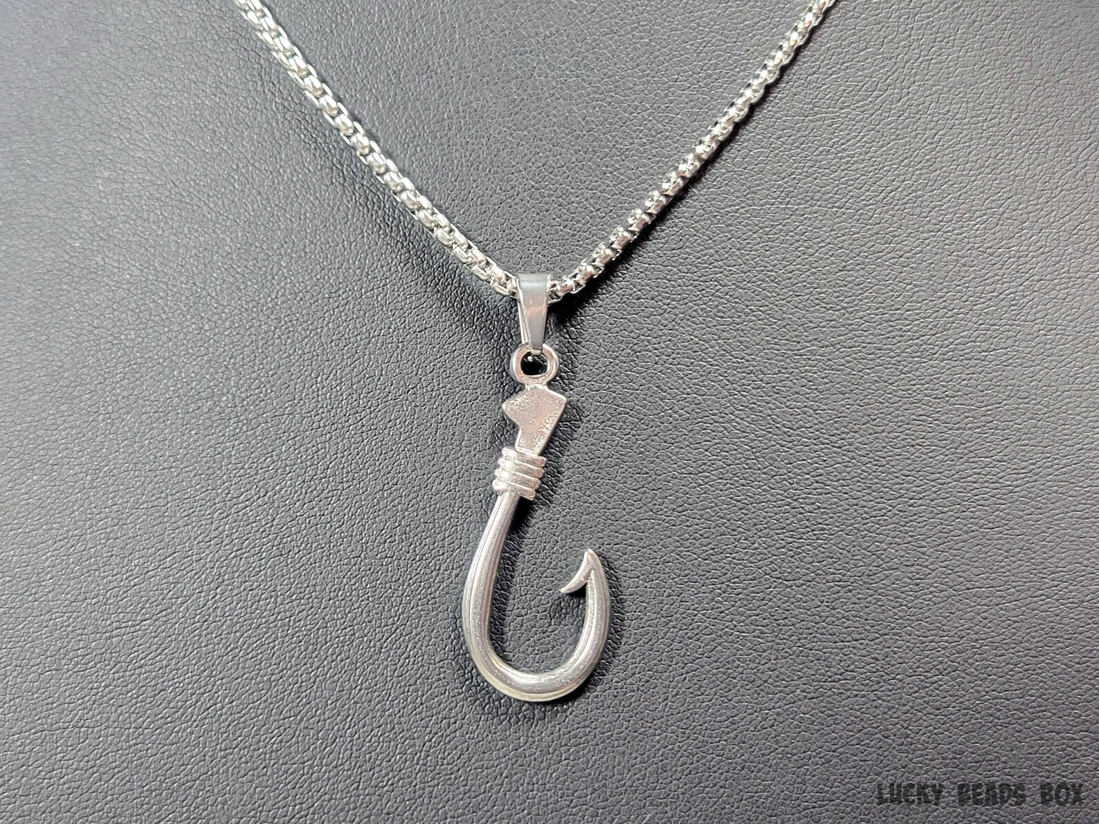 Fish Hook Necklace, Fishing Gift, Fish Hook Chain for Men, Nautical ...