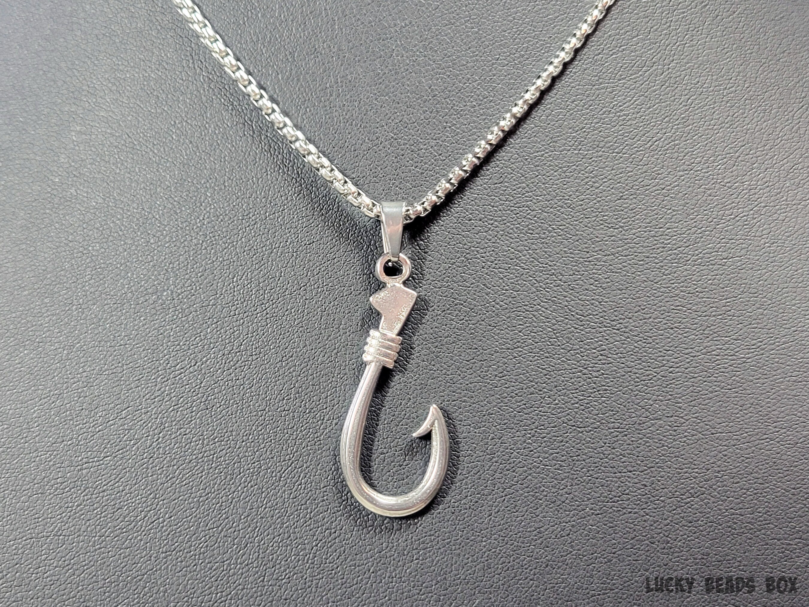 Fish Hook Necklace, Fishing Gift, Fish Hook Chain for Men, Nautical ...