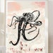 Black Octopus Art, Octopus Art Print, Abstract Sea Life Creature ...